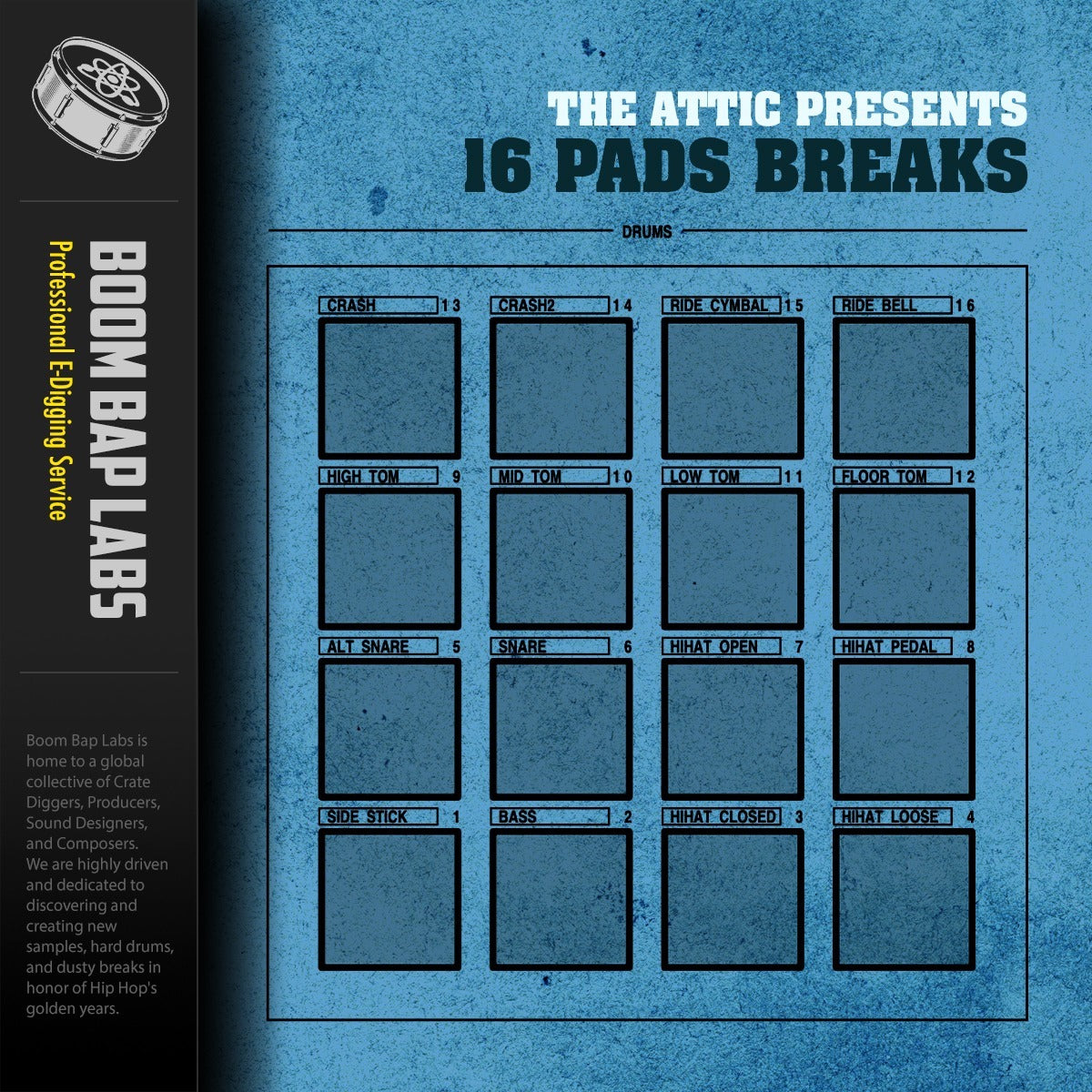 16 Pads Breaks Vol 1 – Boom Bap Labs